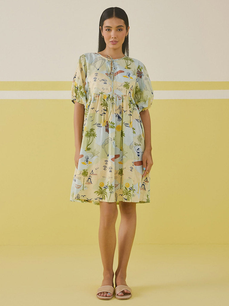 Paradise Wilds Lyocell Dress | Womens Mini Dress | SUI | IKKIVI