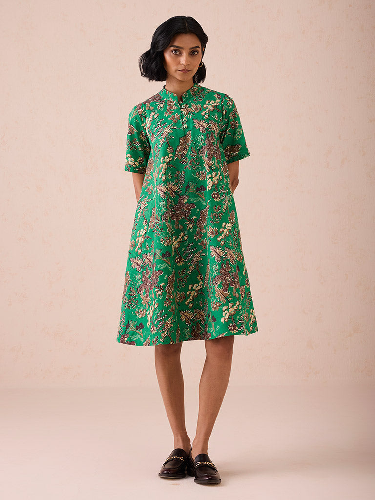 The Harmony Mandarin Collar Dress | Womens Dress | SUI | IKKIVI